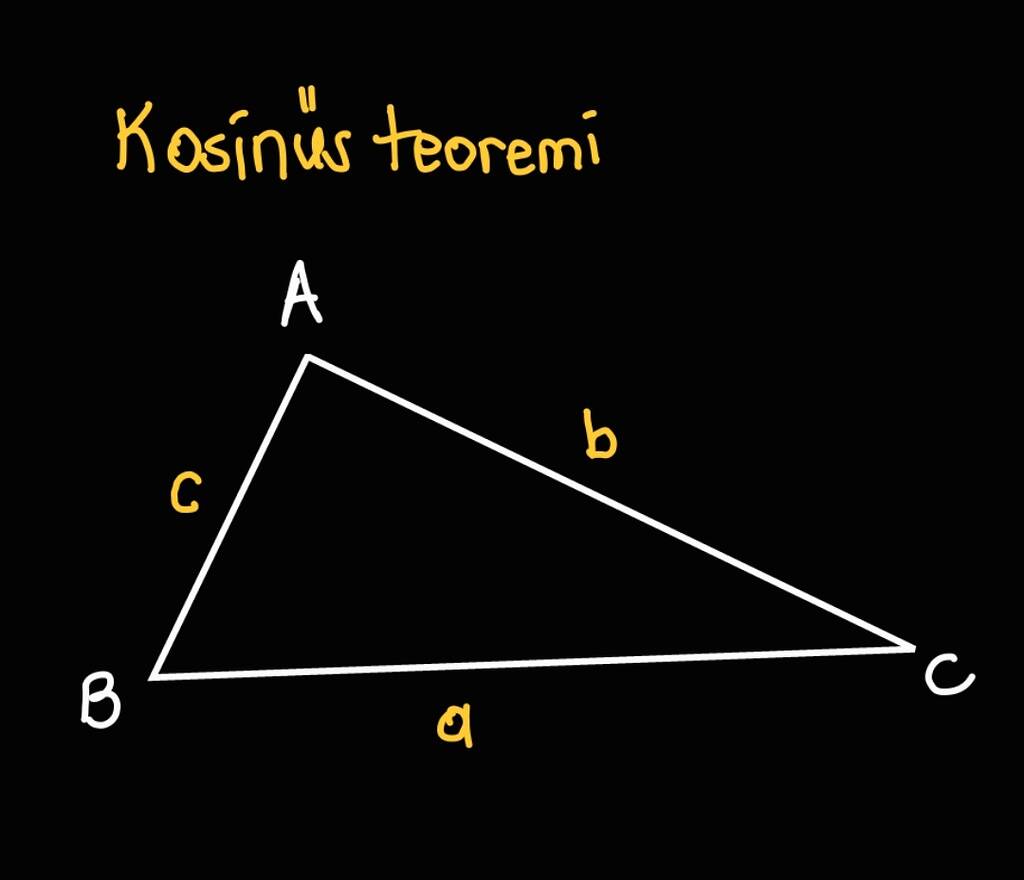 Kosinüs teoremi formülü nedir - Sorumatik