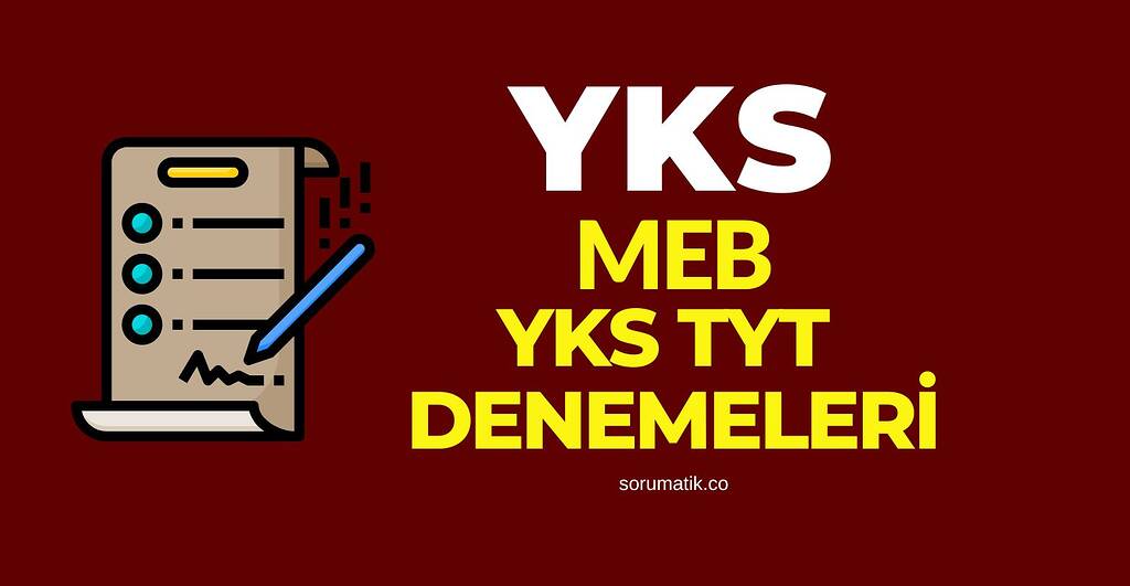 MEB TYT AYT YDT Deneme PDF 2022 2023 - Sorumatik