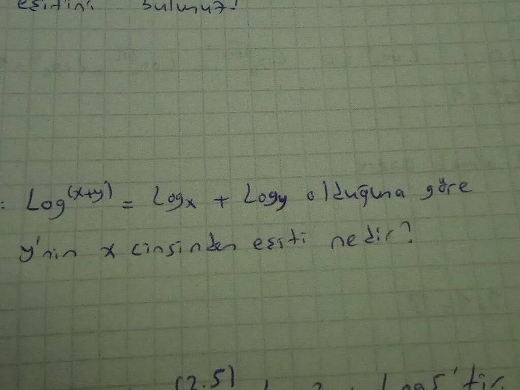 Matematik, logaritmik fonksiyonlar - Sorumatik