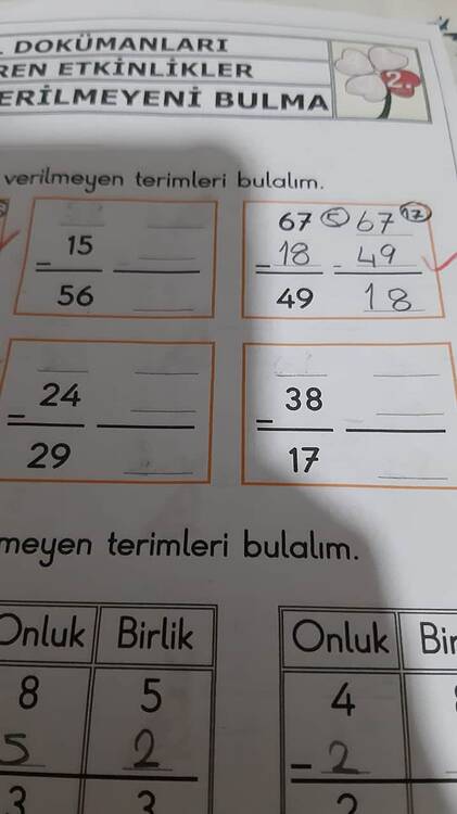 Verilmeyen Terimleri Bulma Sorusu Çözümü - Sorumatik