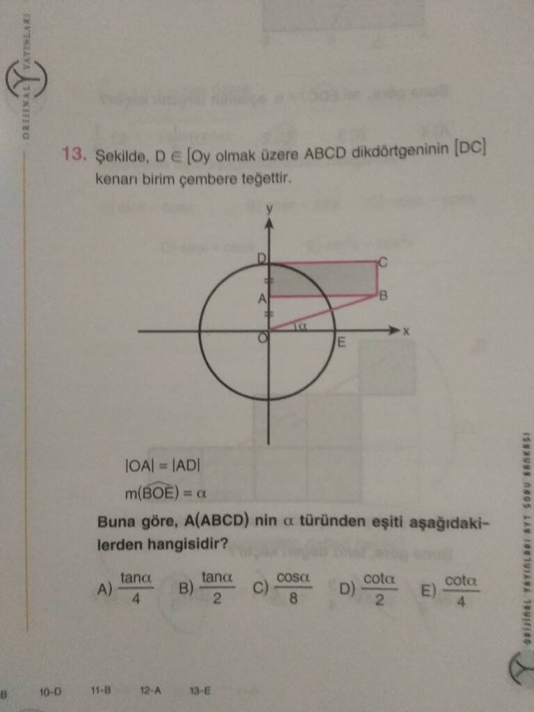 Birim çember ve trigonometrik özellikler 2 - Sorumatik