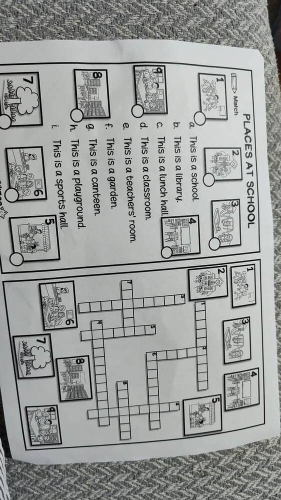 Places at dchool - Sorumatik