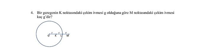 A Question About Gravitational Acceleration at Points K and M on a ...