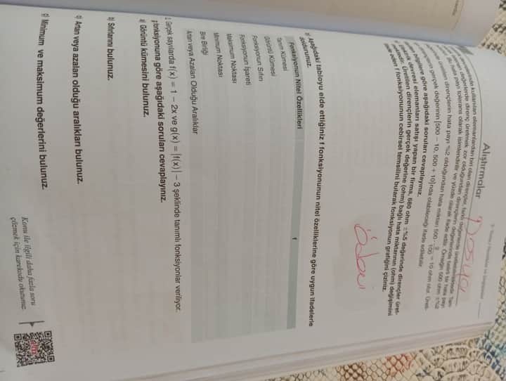 Sorunuz: Fonksiyonun Maksimum ve Minimum Değerlerini Bulma - Sorumatik