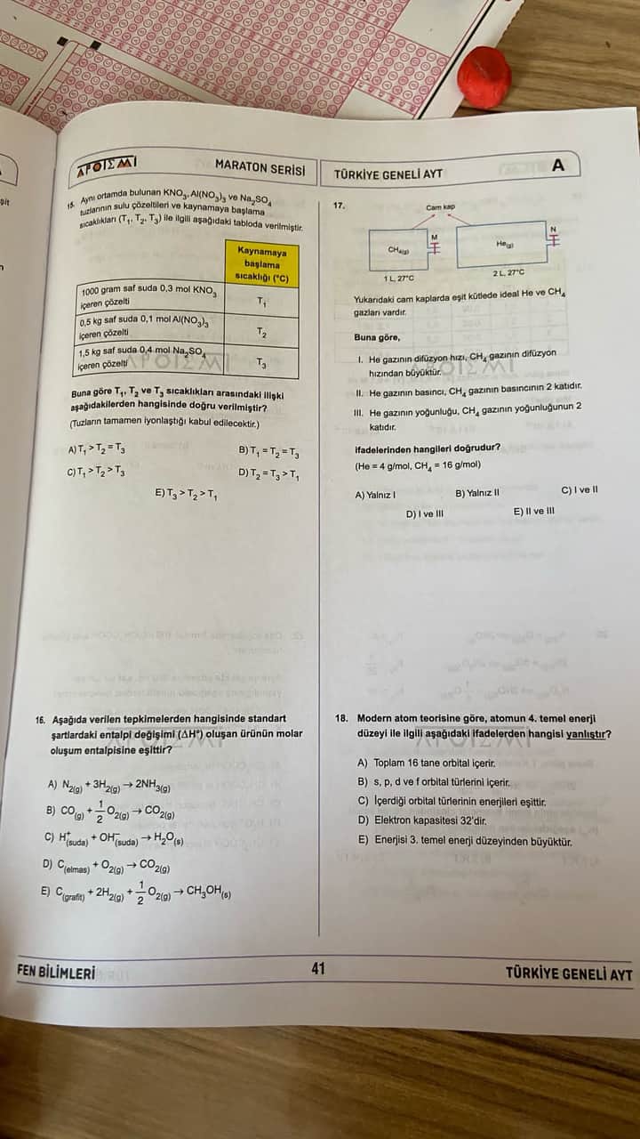 Ayy kimya acl çözülmesi gerekli hepsinin - Sorumatik