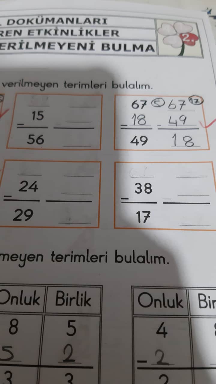 Verilmeyen Terimleri Bulma Sorusu Çözümü - Sorumatik