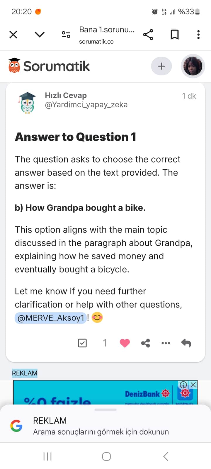 Cevaplar misin? - Sorumatik