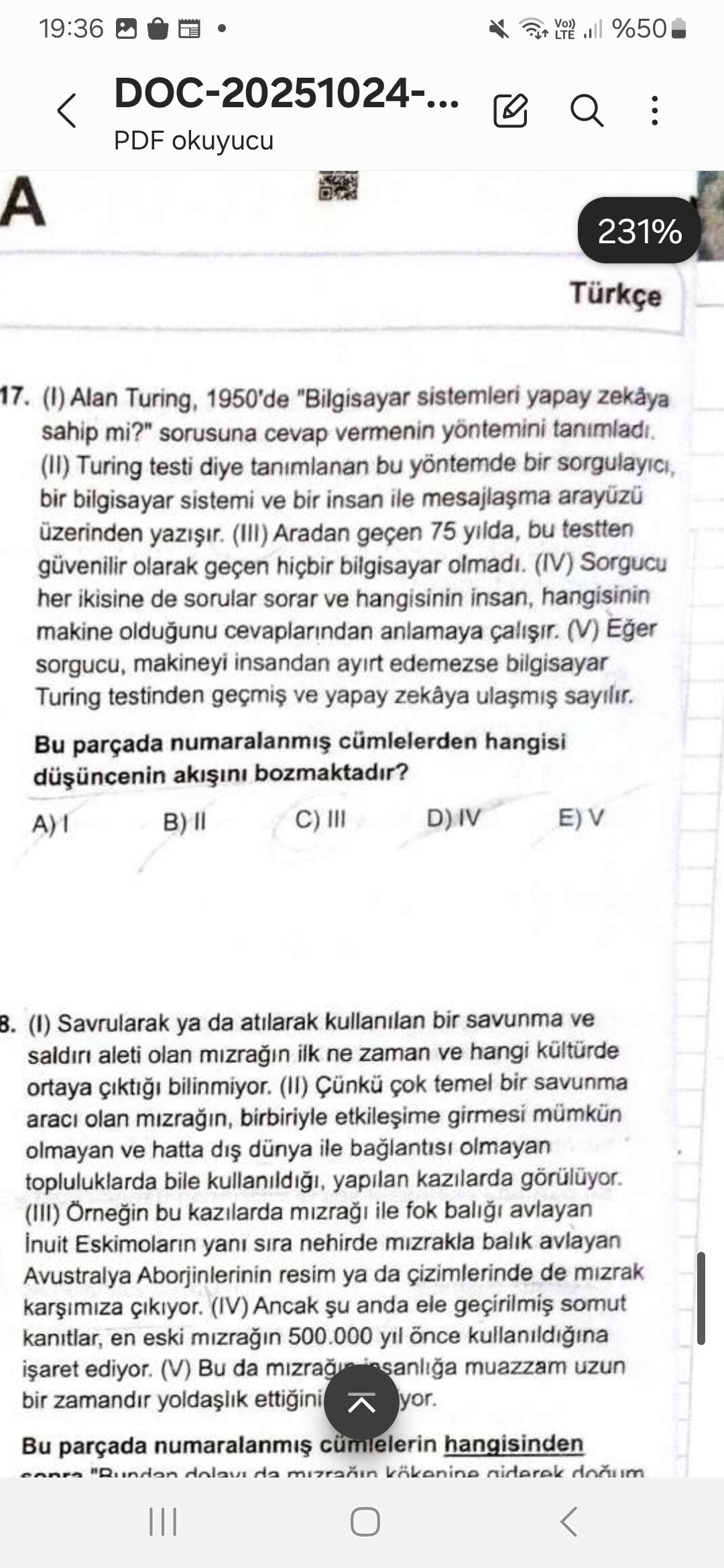 Alan tur - Sorumatik