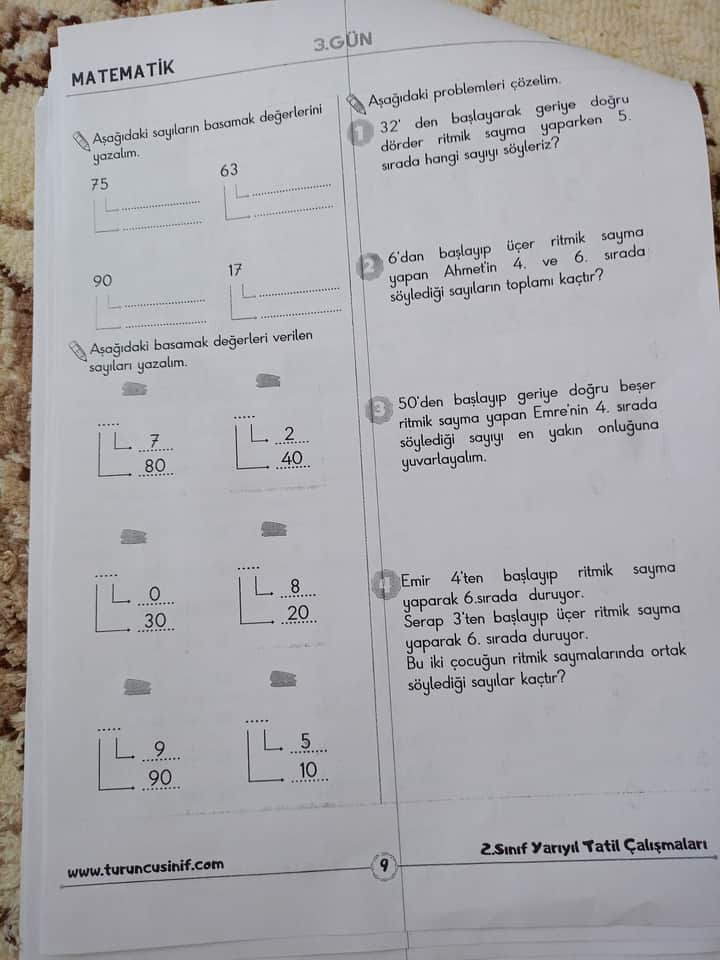Basamak degeri cevap - Sorumatik